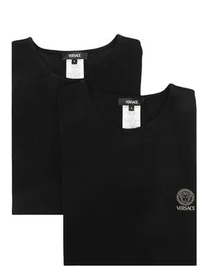 Versace T-shirt With Medusa Print - Black