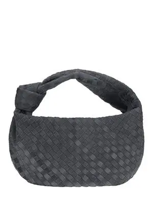 Bottega Veneta Jodie Intrecciato Suede Bag - Blue