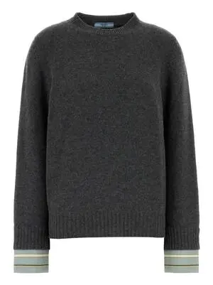 Prada Wool Blend Sweater - Gray