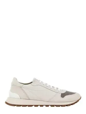 Brunello Cucinelli Fabric Sneakers - Gray