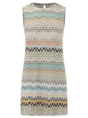 Missoni Zigzag Knit Sleeveless Dress - Multicolor