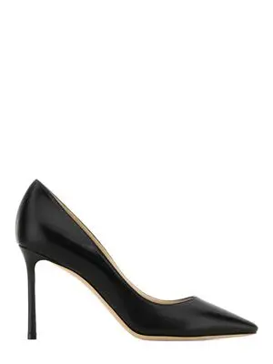 JIMMY CHOO Leather Romy 85 Pumps - Black