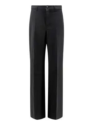 Rick Owens Plain Wool Trousers - Black