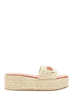 Versace Logo Sandals - Multicolor