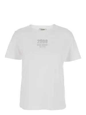 Max Mara Cotton Logo Print T-shirt - Multicolor