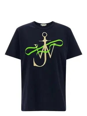JW Anderson Ribbon Anchor T-shirt - Black
