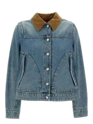 Alexander McQueen Denim Jacket - Multicolor
