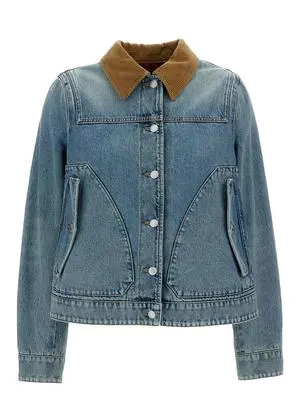 Alexander McQueen Denim Jacket - Multicolor