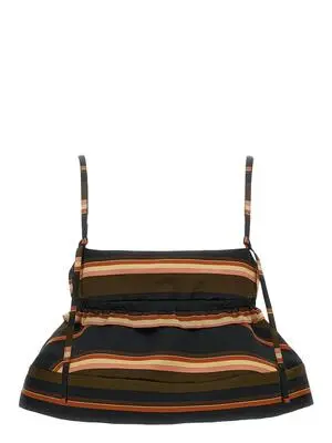 Sacai Horizontal Stripes Camisole Top - Multicolor