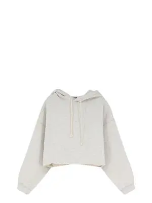 GOLDEN GOOSE Cotton Crop Sweatshirt - Multicolor