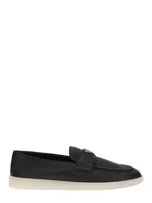 Prada Leather Loafers - Black