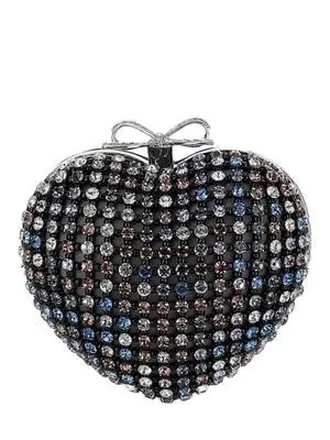 SELF-PORTRAIT Heart-shaped Crystal Clutch - Multicolor