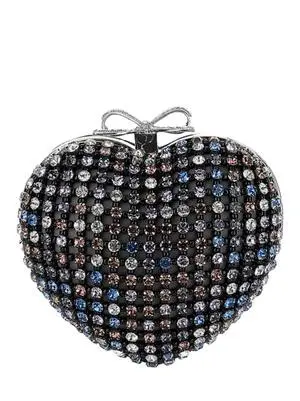 SELF-PORTRAIT Heart Crystal Clutch - Multicolor