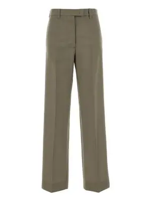 Miu Miu Miu Miu Women Sage Green Mohair Blend Palazzo Pant Green