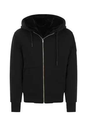 Moose Knuckles Classic Bunny Faux Fur Lined Hoodie - Black