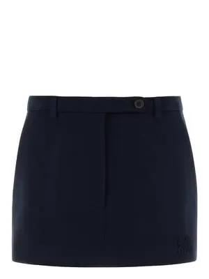Miu Miu Stretch Jersey Mini Skirt - Blue