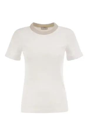 Peserico Stretch Cotton Jersey T-shirt - White