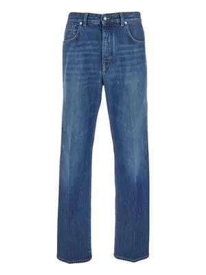 Givenchy Logo Patch Denim Jeans - Multicolor