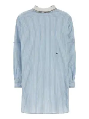 Prada Embroidered Poplin Blouse - Multicolor