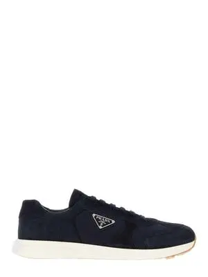 Prada PRADA Re-Nylon And Suede Sneakers Blue