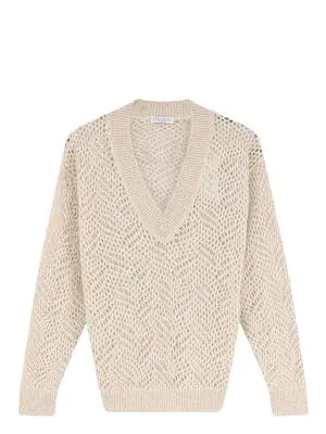Brunello Cucinelli Cashmere Sweater - Cream