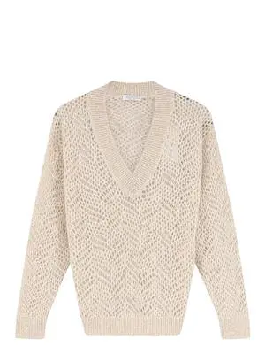 Brunello Cucinelli Cashmere Sweater - Cream