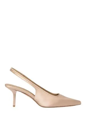 Max Mara MAX MARA Airone Satin Slingback Pumps Pink