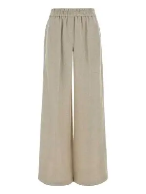 Brunello Cucinelli Wide-leg Pant - Brown