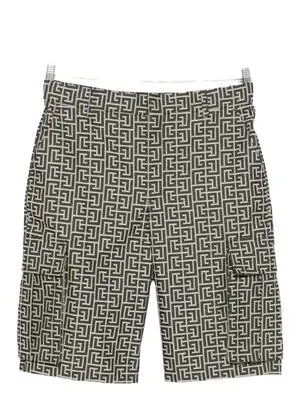 Balmain Monogrammed Cargo Shorts - Multicolor