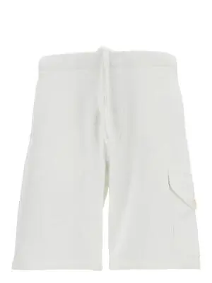 C.P. COMPANY Diagonal Raised Fleece Cargo Sweatshorts - Multicolor