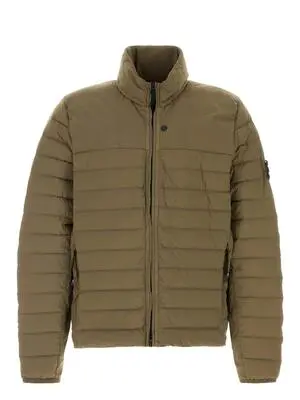 Stone Island Army Stretch Nylon Down Jacket - Green