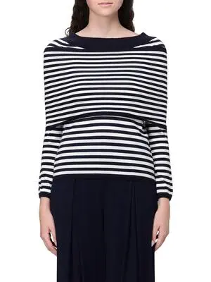 Max Mara Striped Cashmere Knit Sweater - Cream