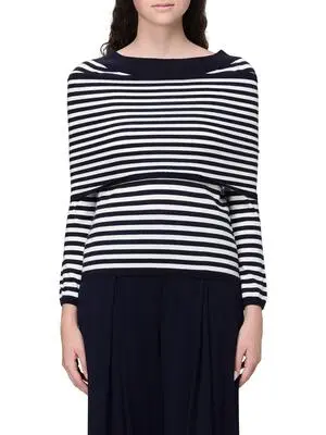 Max Mara Striped Cashmere Knit Sweater - Cream