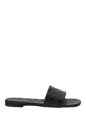 Bottega Veneta Slide Amy Sandals - Black