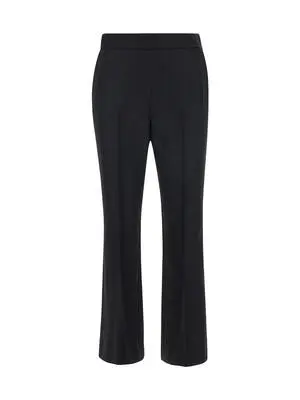 Gucci Wool Flared Pants With Pences - Multicolor