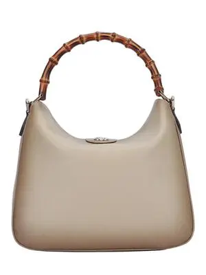 Gucci GUCCI Diana Grained Leather Handbag Cream
