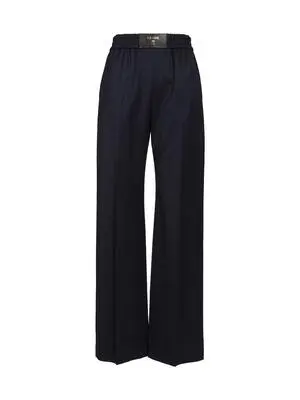 Celine Wool Twill Trousers - Blue
