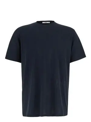 Fendi Fendi Men Black T-Shirt With Tone-On-Tone Logo On The Side In Cotton For Men Black
