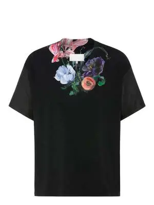 MAISON MARGIELA Floral T-shirt - Black