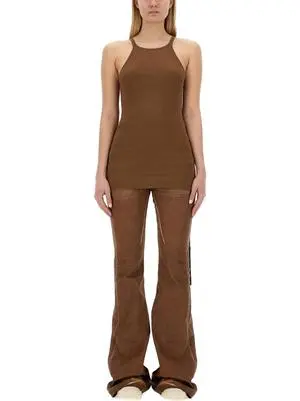 Rick Owens Racer Back T-shirt - Brown