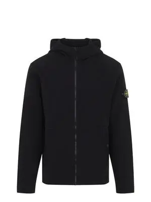 Stone Island Hooded Sweater - Black