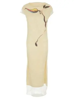Sportmax Viale Floral Motif Stretch Dress - Multicolor