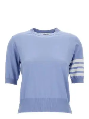 Thom Browne Merino Wool Jersey Stitch 4-bar Tee - Multicolor