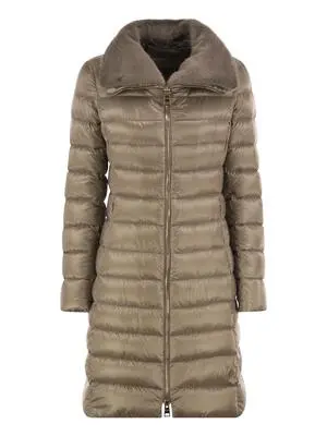 Herno Elisa Long Down Jacket In Ultralight Nylon - Multicolor