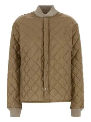 MAISON MARGIELA Beige Nylon Bomber Jacket - Brown