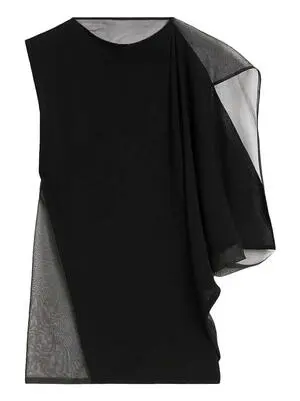 Sportmax Asymmetrical Blouse - Black