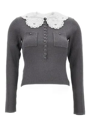 SELF-PORTRAIT Knitted Top - Multicolor