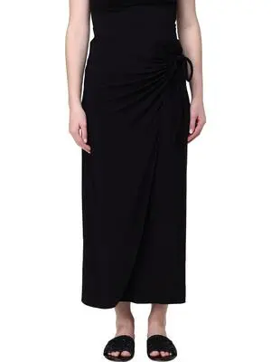 Max Mara Viscose Wrap Skirt - Black