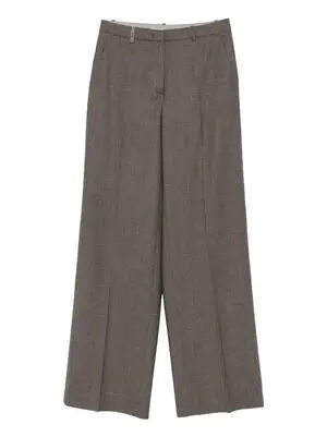 Peserico Woven Tailored Trousers - Gray
