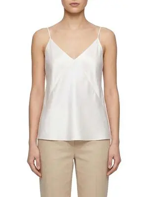 Max Mara Basic Silk Top - Cream